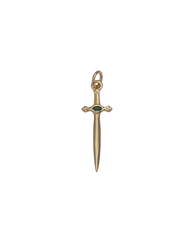 Gold Dagger Charm– Boxbar